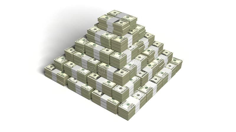Money pyramid stock illustration. Illustration of rate - 14095826