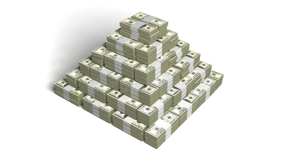 Money pyramid stock illustration. Illustration of rate - 14095826
