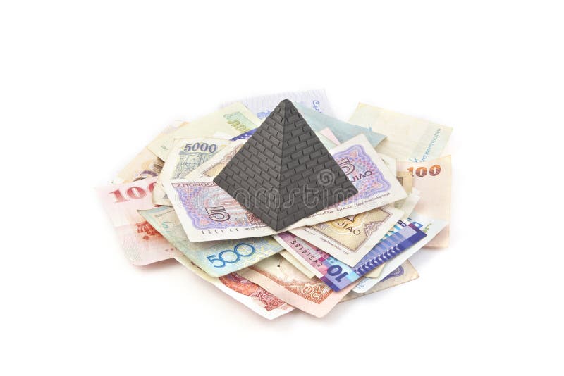 Money Pyramid-financial Concept Stock Image - Image of currency ...