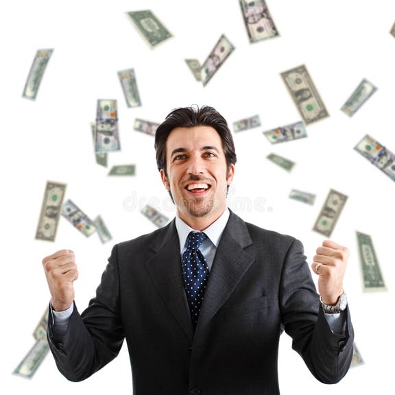 Money rain stock image. Image of millionaire, earn, business - 21409589
