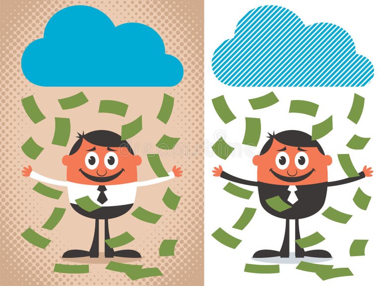 Money Cloud Raining Money Stock Illustrations – 117 Money Cloud Raining ...
