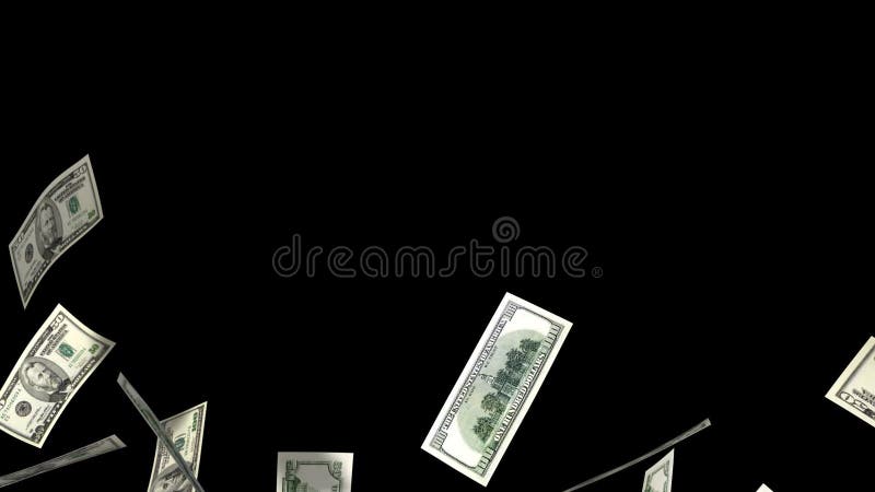 Money Rain Background, Dollars Stock Video - Video of blue, looping ...