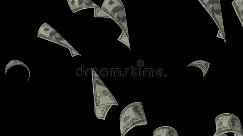 Money Rain Falling 3d Animation Stock Footage - Video of fortune ...