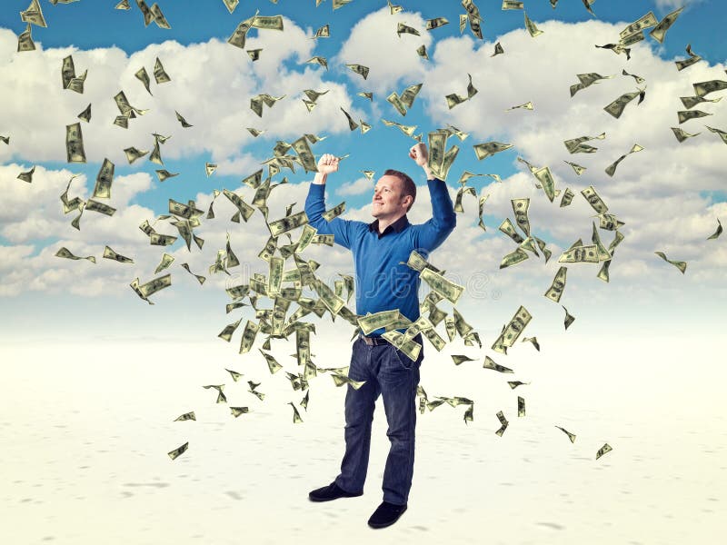 Money rain stock image. Image of luck, rain, euro, wealth - 53936587