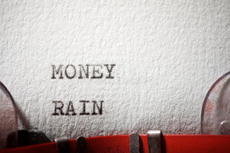 Money rain text stock image. Image of typescript, jackpot - 279589797
