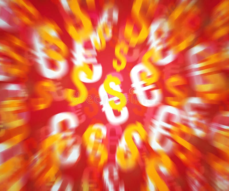 Money Red Background stock illustration. Illustration of dollars - 26088256