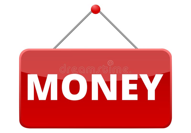Money red sign stock illustration. Illustration of exchange - 92723007