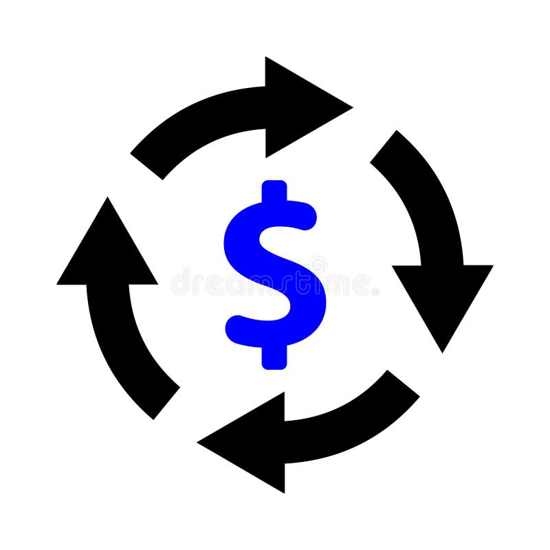 Money Refund Icon stock illustration. Illustration of refund - 358760658