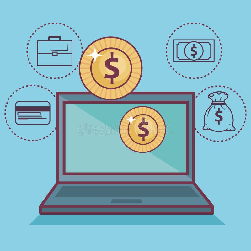 Money-related Objects Design Stock Vector - Illustration of banking ...