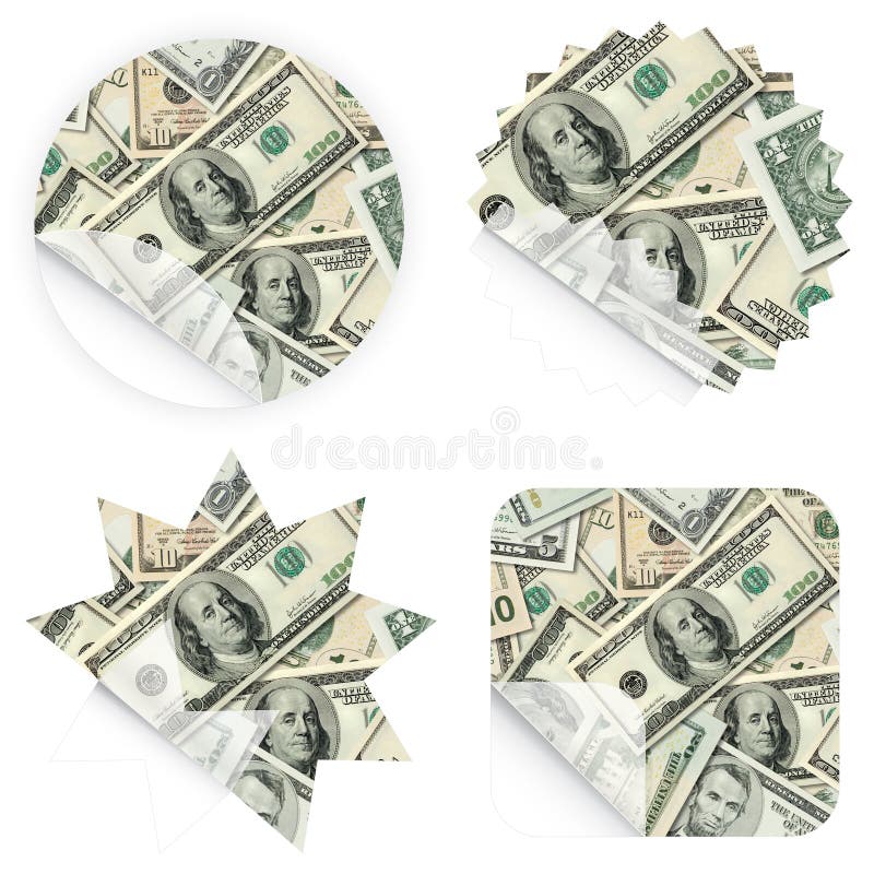 Money Retail Stickers Picture. Image: 5130273