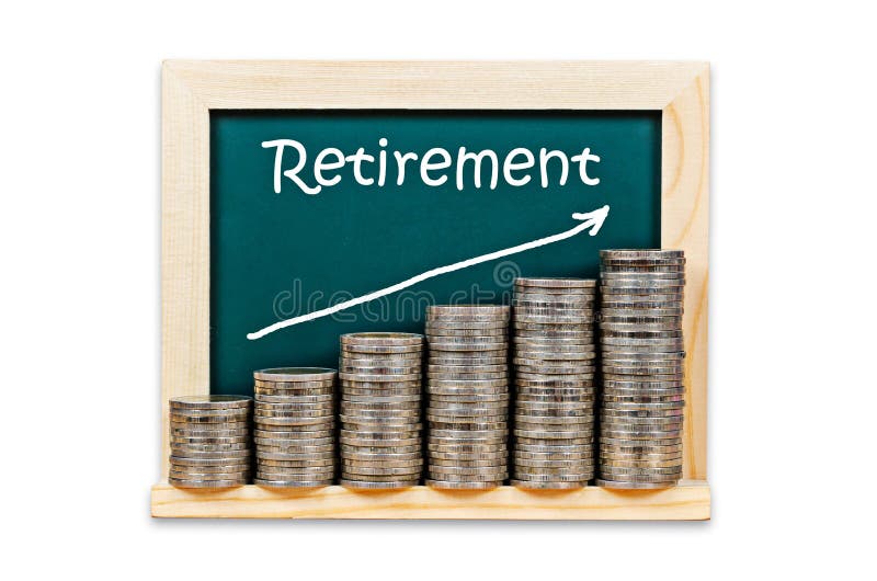 Money with Retirement Plan. Stock Image - Image of clipping, growth ...