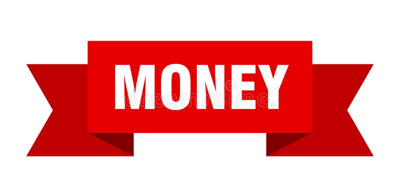 Money ribbon. stock vector. Illustration of seal, banner - 191266670