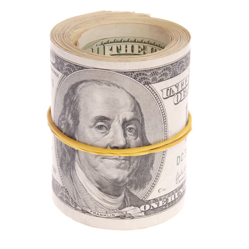 Money rol stock image. Image of green, business, isolated - 18297265