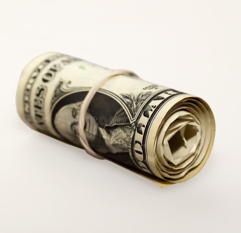 Money roll stock photo. Image of closeup, bill, macro - 11798856