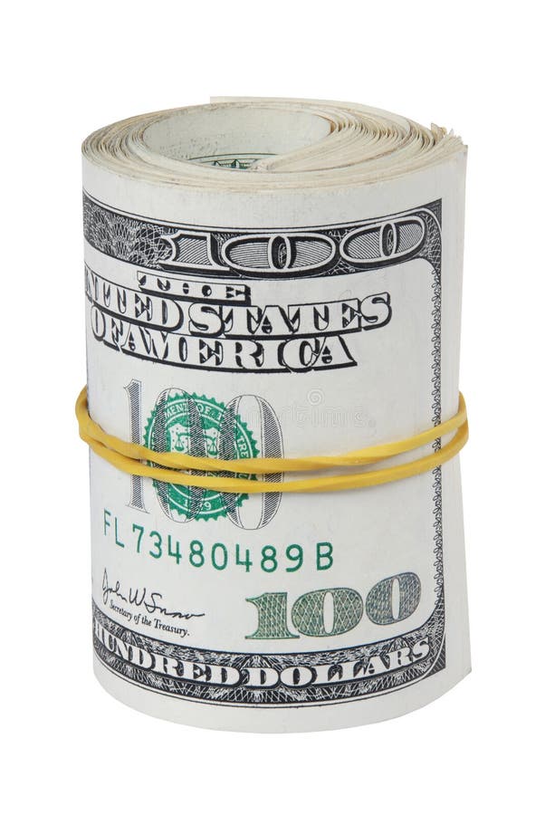 Money roll stock image. Image of green, roll, macro, wealth - 17489435