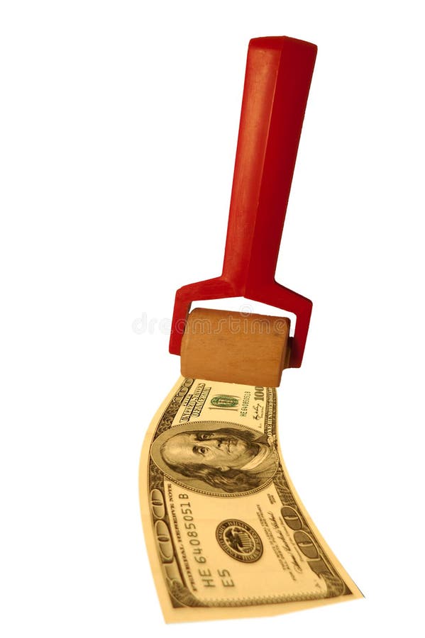 Money Roller stock illustration. Illustration of finances - 32561842