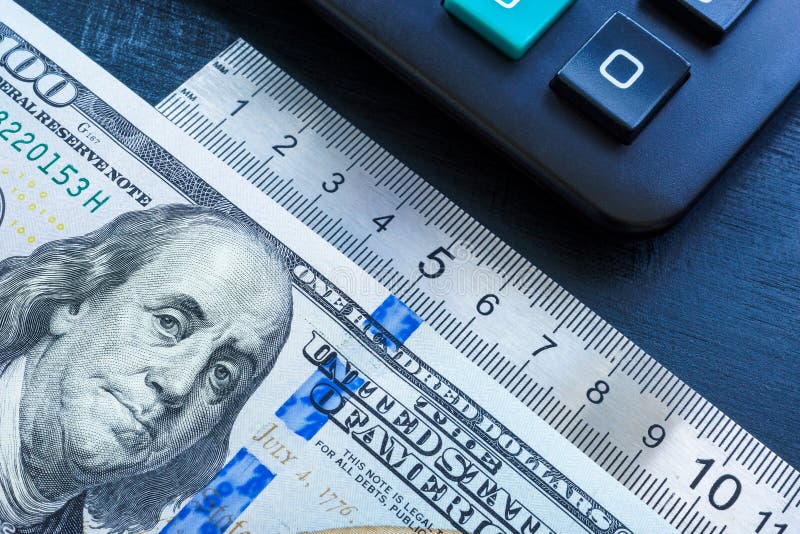Money, Ruler and Calculator. Performance Based Pay Concept. Stock Photo ... Money, Ruler and Calculator. Performance Based Pay Concept. Stock Photo ...