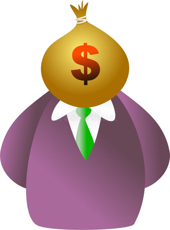 Money sack face stock illustration. Illustration of business - 3162219