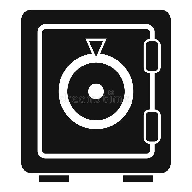 Money Safe Icon, Simple Style Stock Vector - Illustration of wealth ...