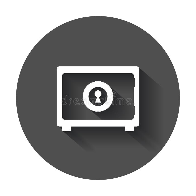 Money safe icon. stock vector. Illustration of protection - 92832997