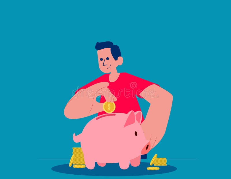 Money Saving. Business Generating Vector Illustration Concept Stock ... Money Saving. Business Generating Vector Illustration Concept Stock ...