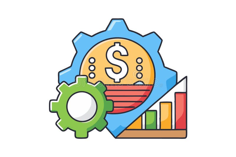 Money Saving Concept with Colorful Coins, Arrows, and Graphs Showcasing ...