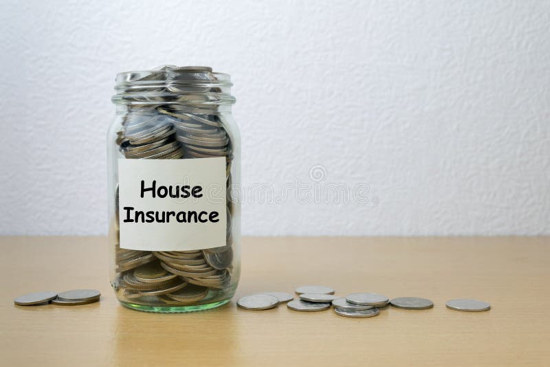 Money Saving for House Insurance Stock Photo - Image of education, coin ...