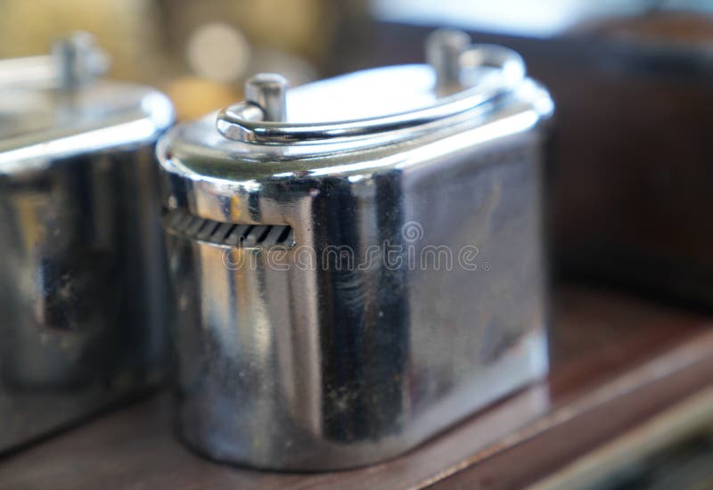 Money Saving with Metal Coin Boxes Stock Image - Image of steel, saving ...