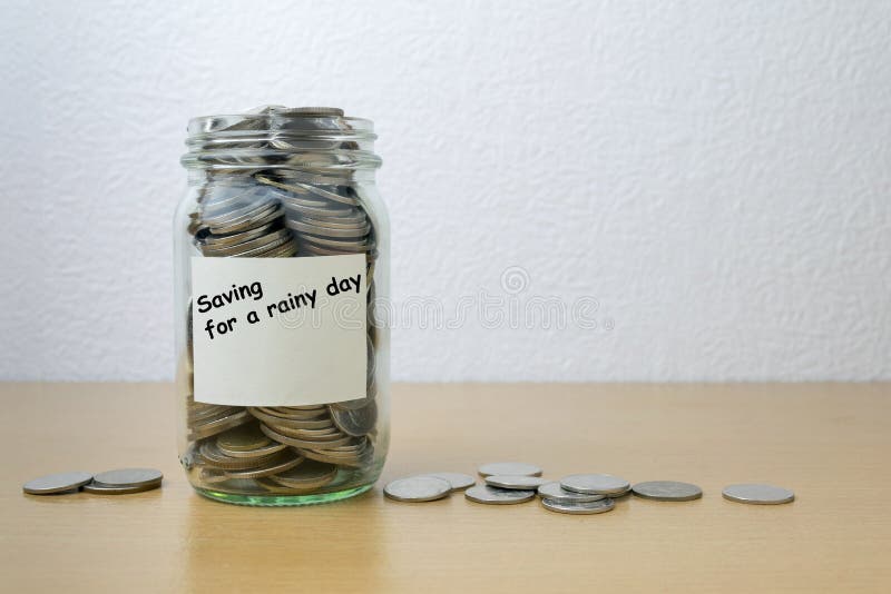 Money Saving for Savings in the Glass Bottle Stock Photo - Image of ...