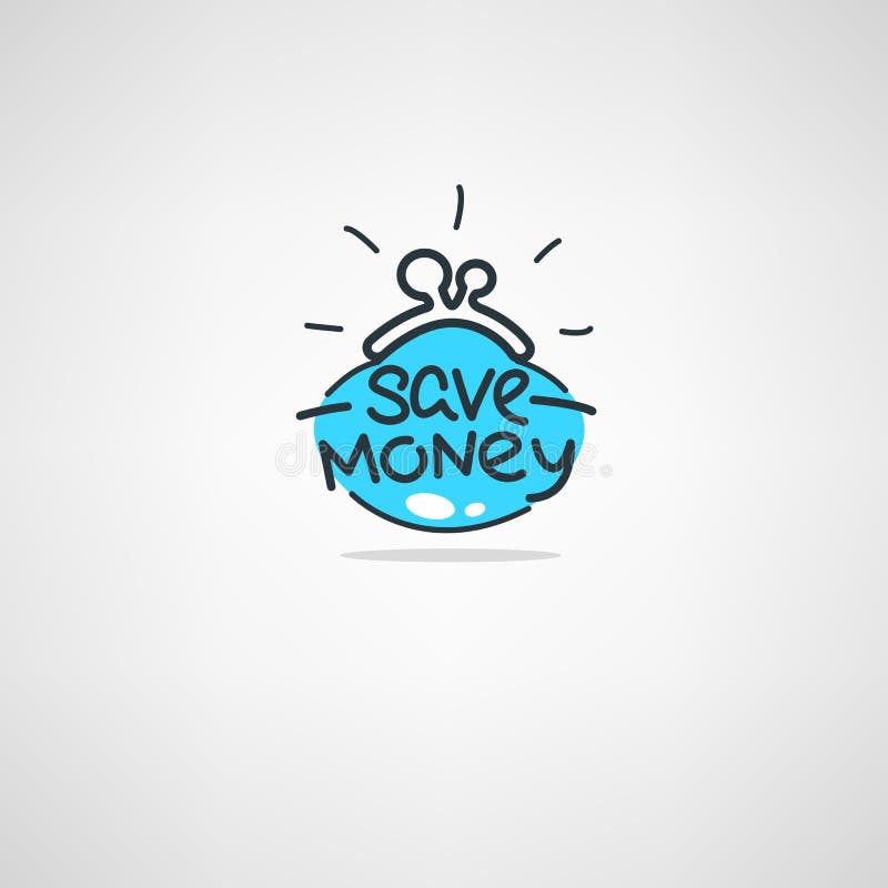 Money Saving, Vector Doodle Atr Icon, Label, Emblem, Stock Vector ...