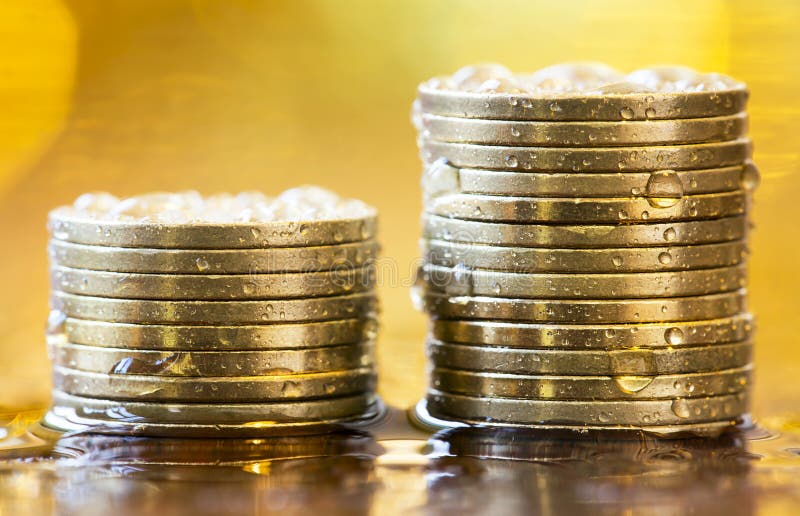 Money Savings Concept, Gold Coins Stock Image - Image of investment ...
