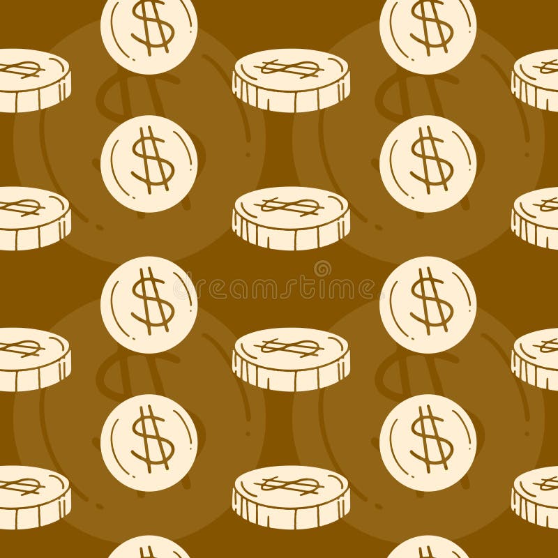 Money Seamless Pattern stock vector. Illustration of design - 218437516