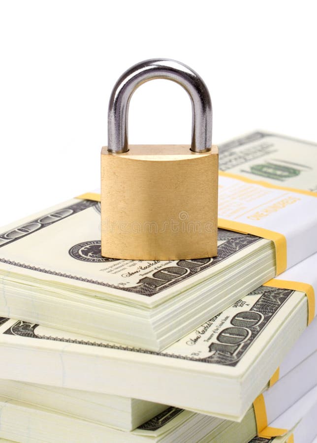 Money security stock image. Image of brass, market, lock - 3224559