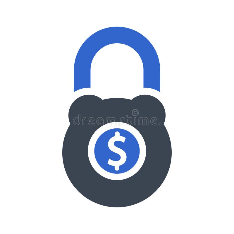Money Security Icon stock vector. Illustration of secured - 196720054