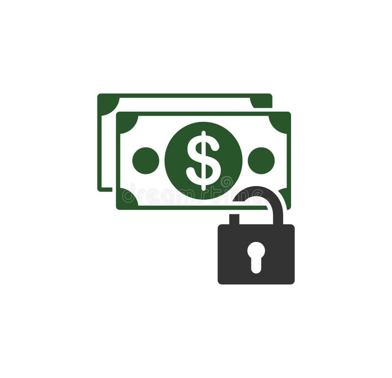 Money Security Related Icon on Background for Graphic and Web Design ...
