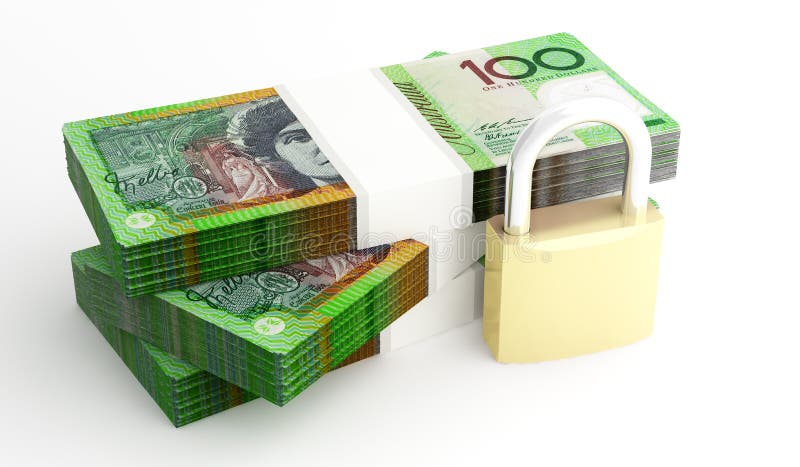 Money and security. stock illustration. Illustration of padlock - 45482177