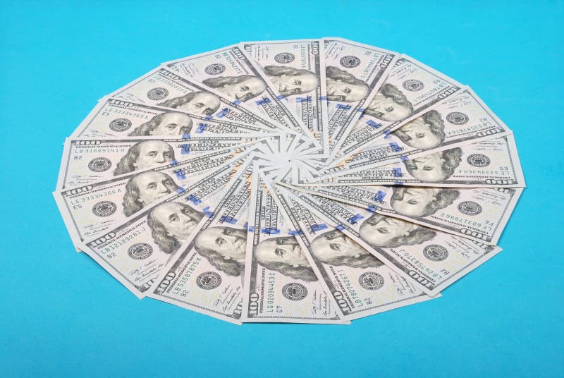 Money in the Shape of a Circle Stock Image - Image of financial ...