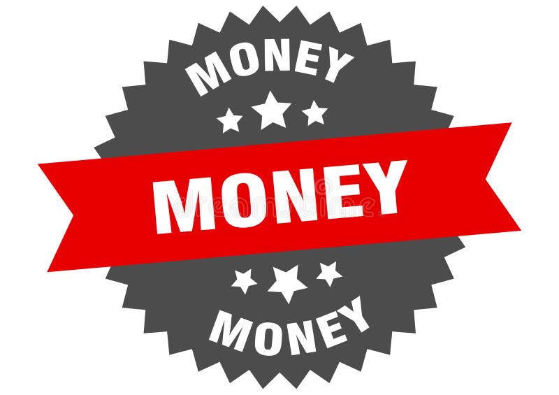 Money Sign. Money Circular Band Label. Money Sticker Stock Vector ...