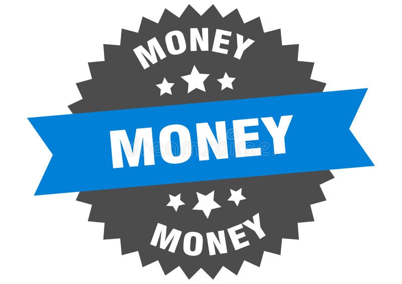 Money Sign. Money Circular Band Label. Money Sticker Stock Vector ...