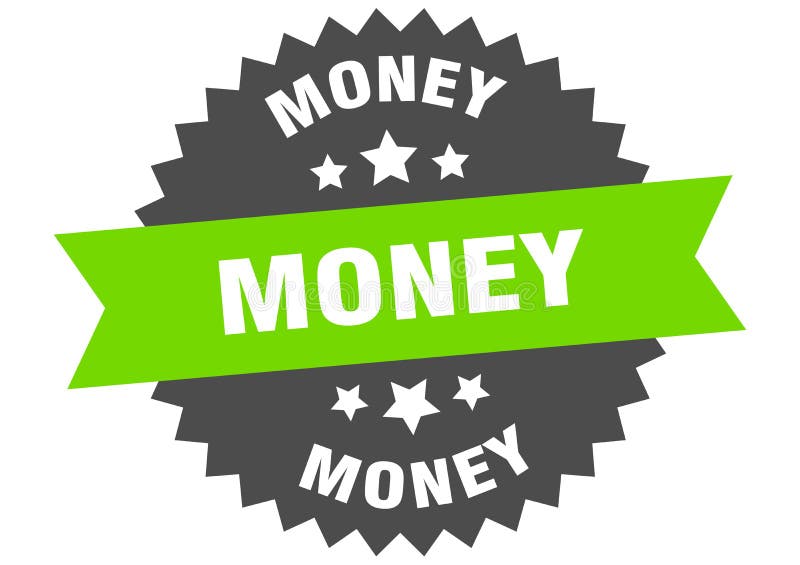 Money Sign. Money Circular Band Label. Money Sticker Stock Vector ...