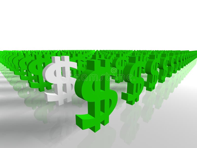 Money signs stock illustration. Illustration of expand - 3078708