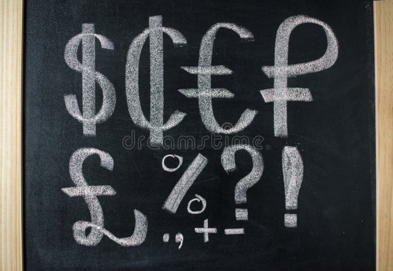 Money signs on chalkboard stock image. Image of pattern - 68709557