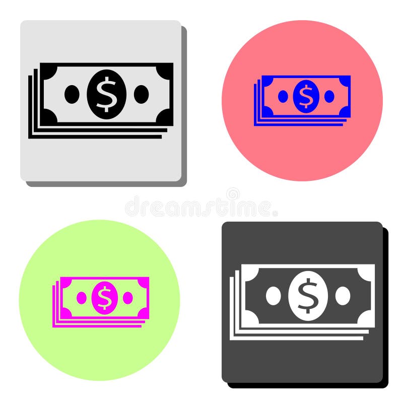 Four Dollar Bill Icon Stock Illustrations – 38 Four Dollar Bill Icon ...