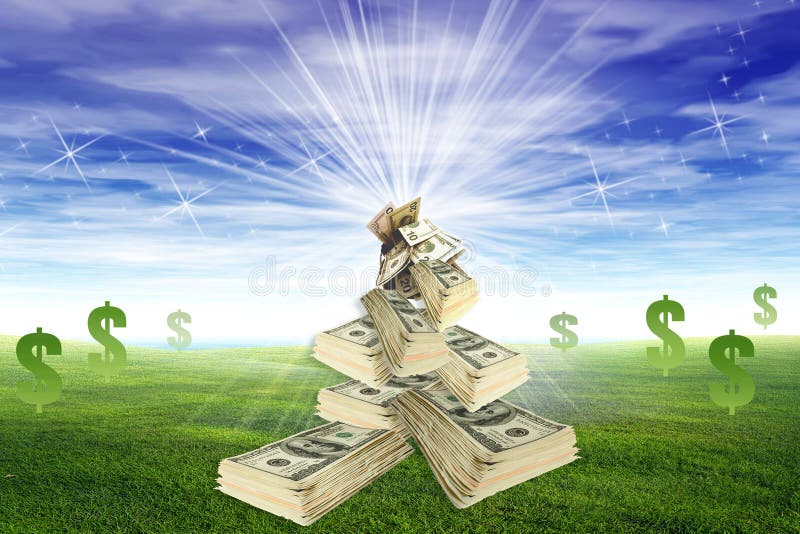 Money sky stock illustration. Illustration of banking - 21884072