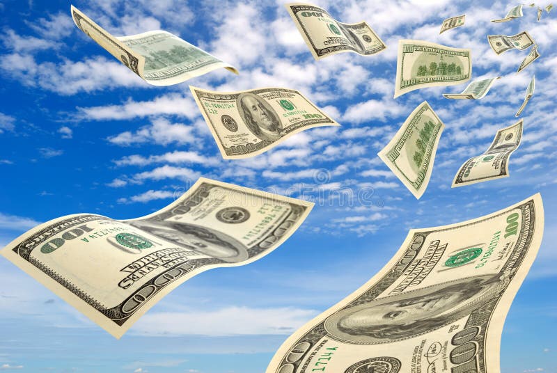 Money in the sky. stock photo. Image of nature, opportunity - 26795878