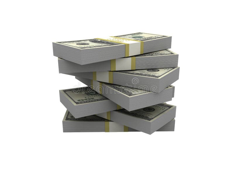 Money stack stock illustration. Illustration of earnings - 16148418