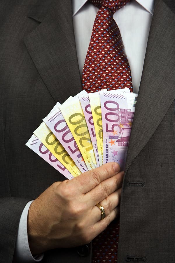 Money stack on office desk stock image. Image of finance - 189160055