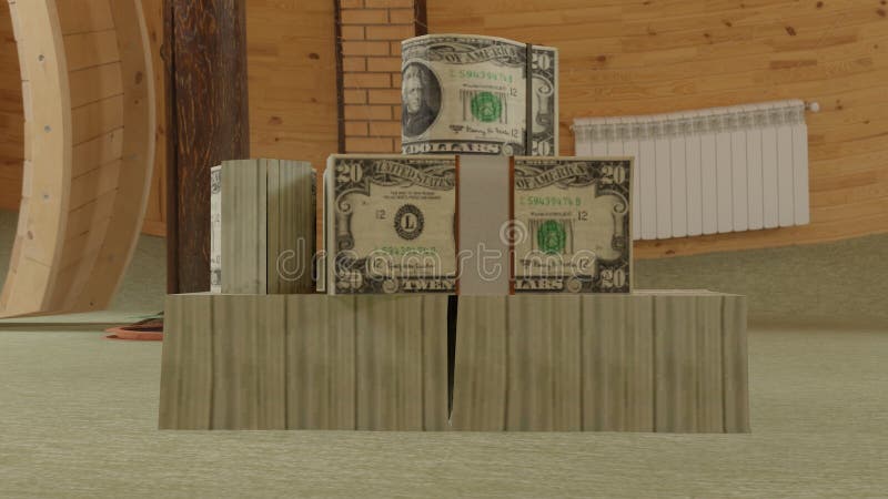 Money Stack with Different Different Angle View Stock Illustration ...