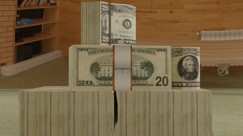 Money Stack with Different Different Angle View Stock Illustration ...