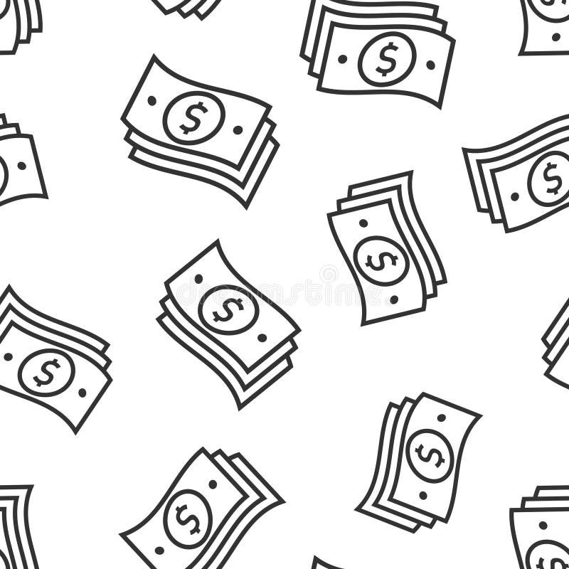 Money Stack Icon in Flat Style. Exchange Cash Vector Illustration on ...